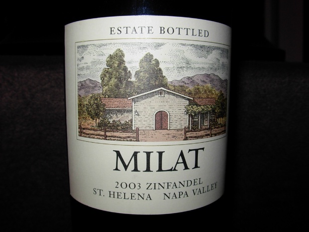 2008 Milat Zinfandel, USA, California, Napa Valley, St. Helena ...