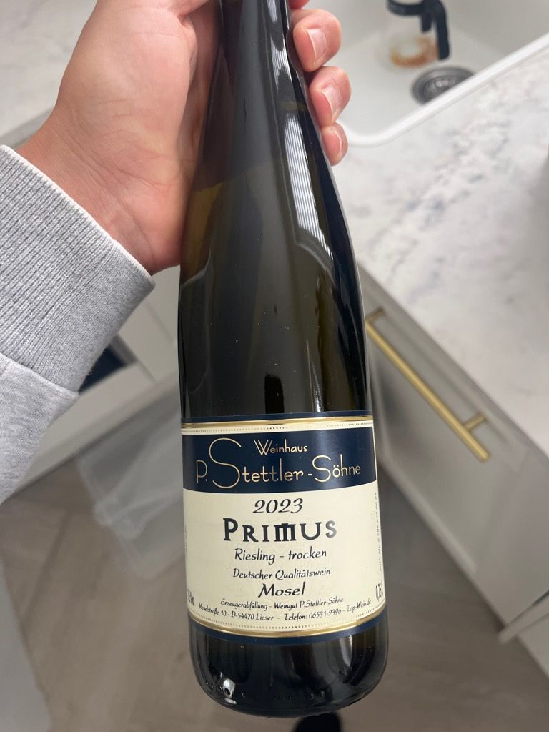 2023 Weingut Peter Stettler-Söhne Riesling QbA trocken "PRIMUS ...