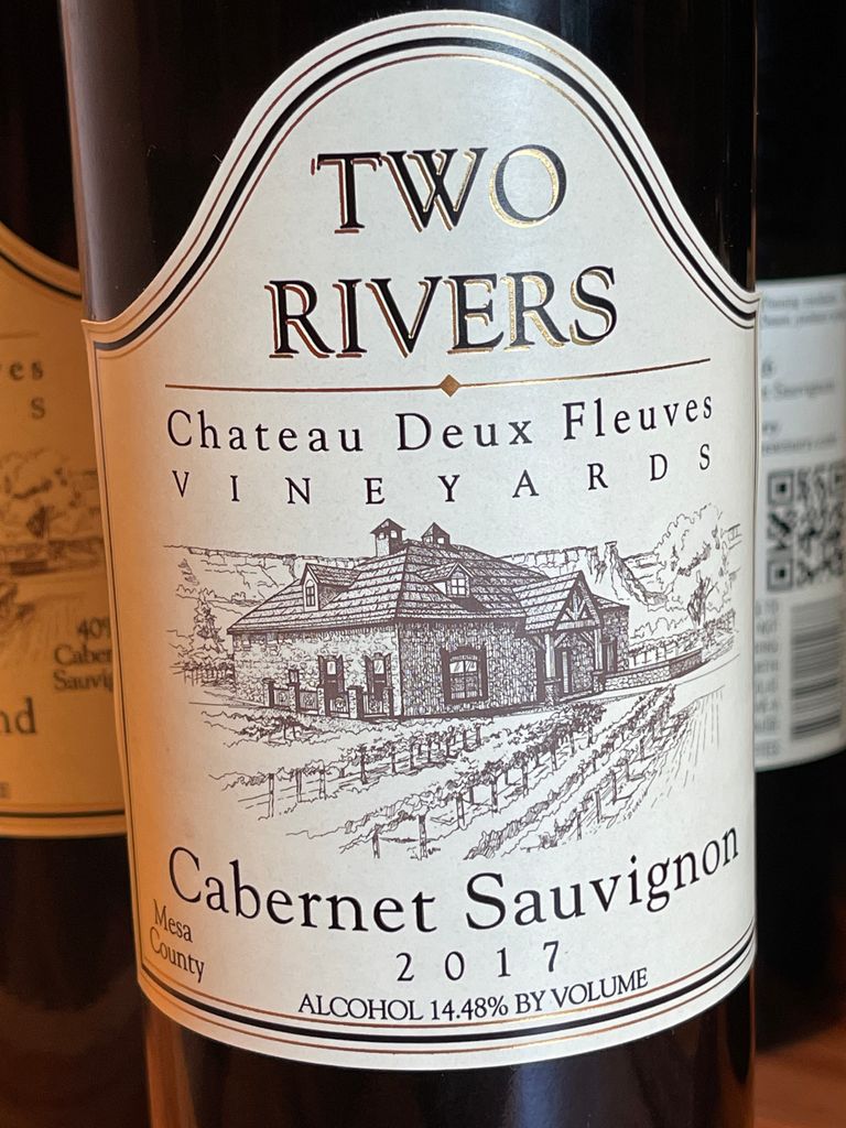 2018 Two Rivers Cabernet Sauvignon Château Deux Fleuves, USA, Colorado ...