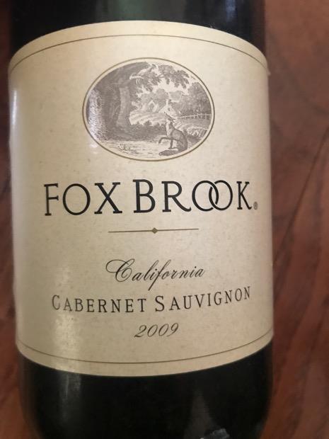 2009 Fox Brook Winery Cabernet Sauvignon, USA, California - CellarTracker