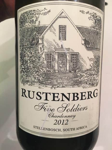 2012 Rustenberg Chardonnay Five Soldiers, South Africa, Coastal Region ...