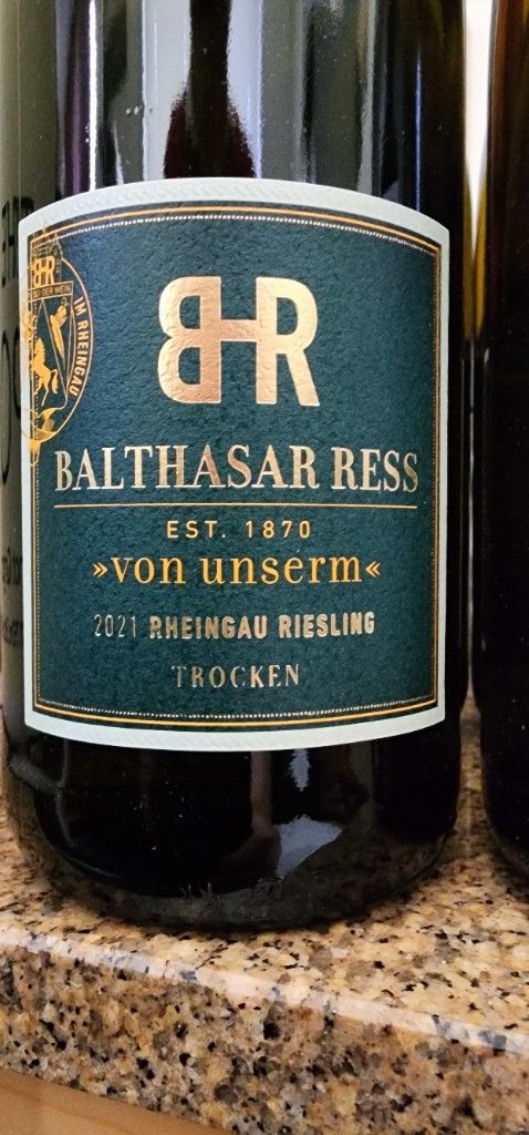 2021 Balthasar Ress Von Unserm Riesling trocken, Germany, Rheingau ...