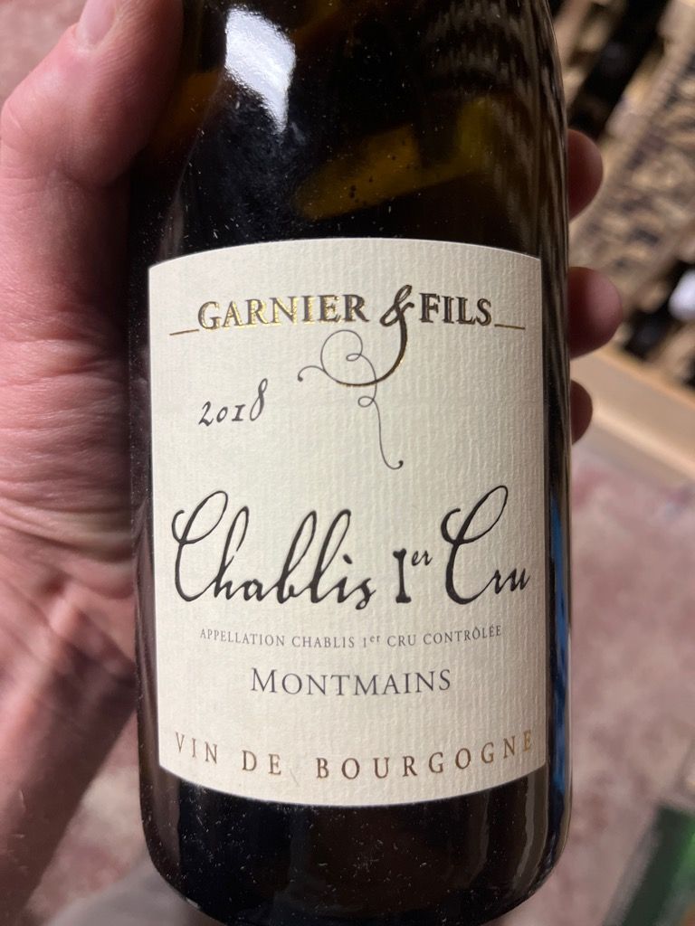2018 Garnier et Fils Chablis 1er Cru Montmains, France, Burgundy ...