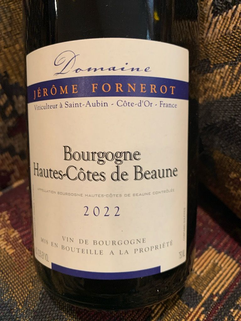2022 Jérome Fornerot Bourgogne Hautes-Côtes de Beaune Blanc, France ...