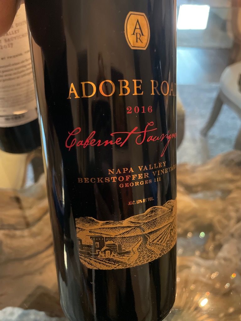 2016 Adobe Road Cabernet Sauvignon A1 Block Beckstoffer Georges III ...
