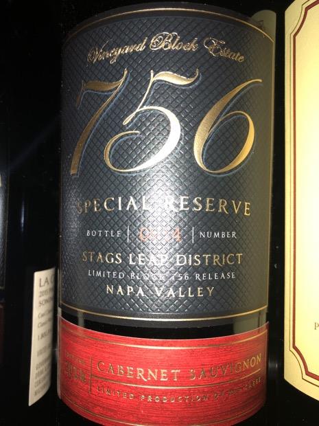 2014 Vineyard Block Estate Cabernet Sauvignon Block 756 Special Reserve ...