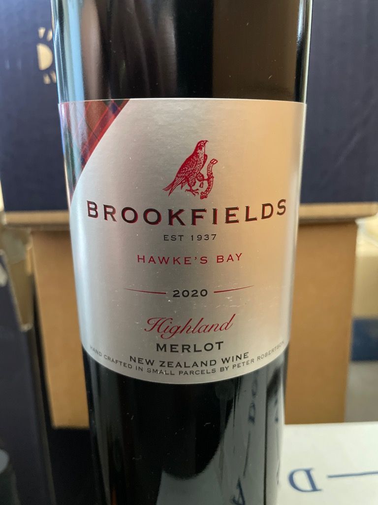 2020 Brookfields HIghland Merlot Cabernet Platinum Label, New Zealand ...