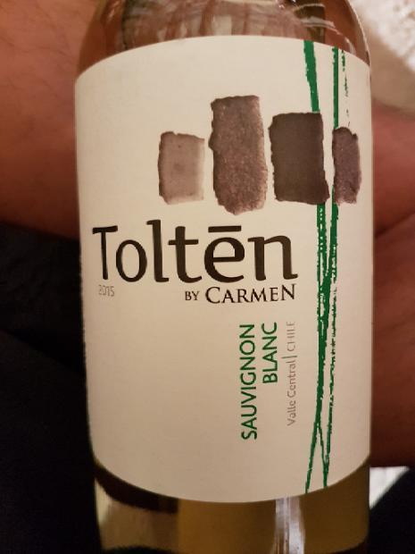 2015 Carmen Sauvignon Blanc Tolten Central Valley, Chile, Central ...