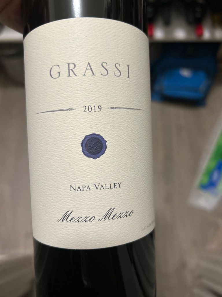 2021 Grassi Family Vineyards Mezzo Mezzo, USA, California, Napa Valley ...
