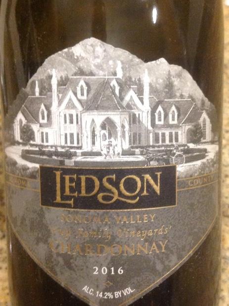 2016 Ledson Chardonnay Estate Vineyard Sonoma Valley, USA, California ...