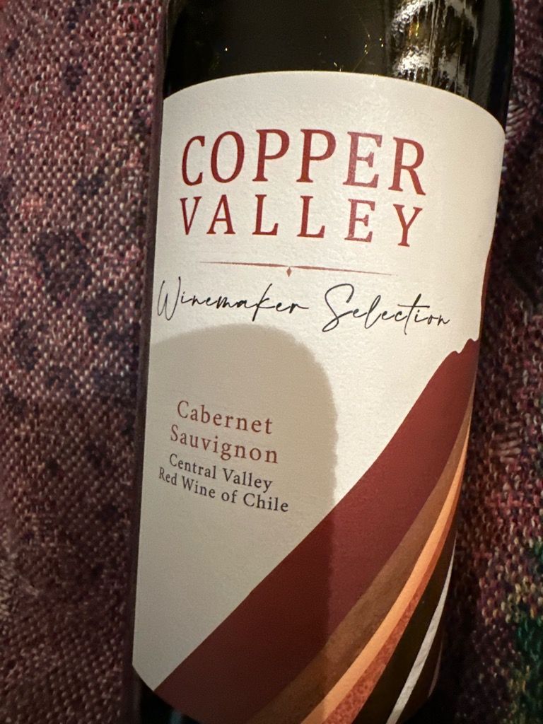 2024 Copper Valley Cabernet Sauvignon Winemaker Selection, Chile ...
