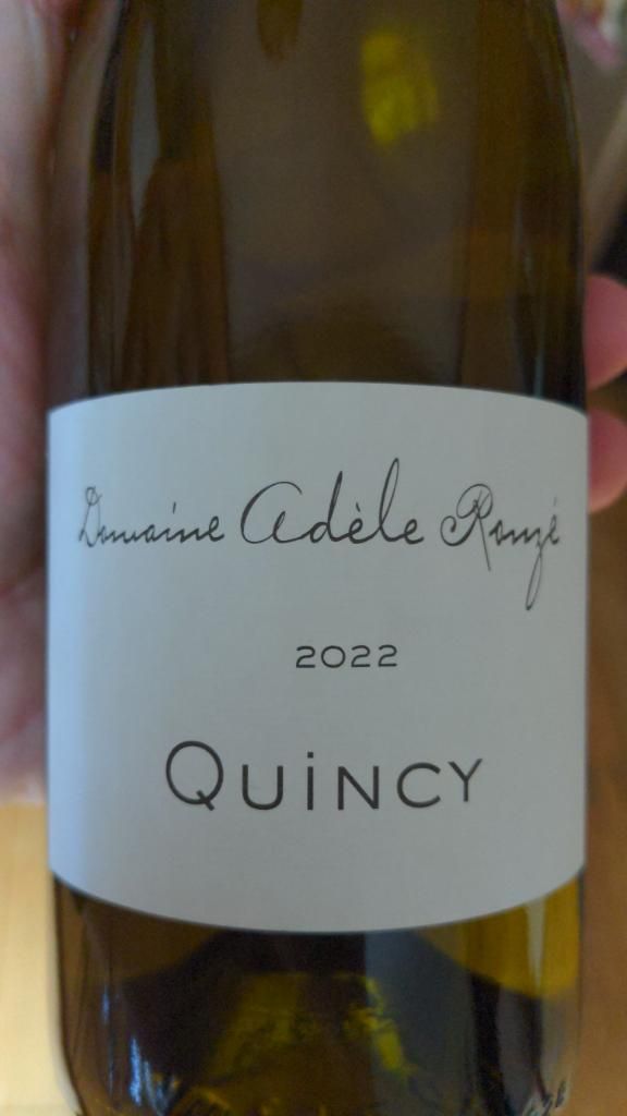 2022 Domaine du Adéle Rouzé Quincy, France, Loire Valley, Upper Loire ...