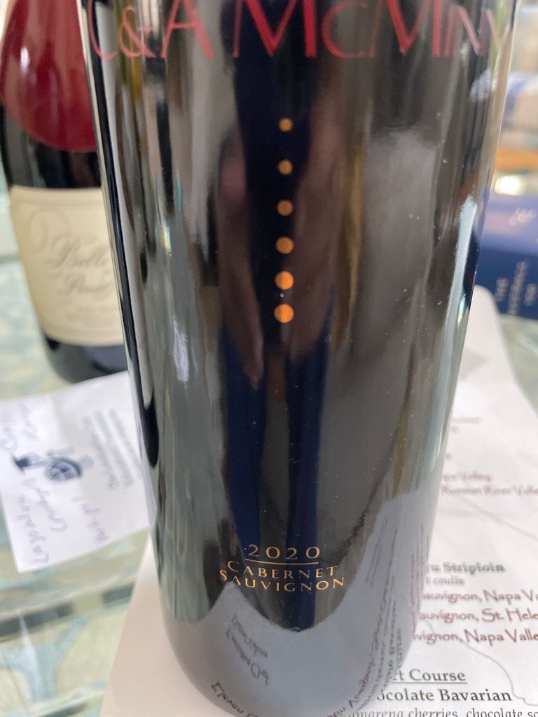 2020 Vineyard 29 Cabernet Sauvignon C&A McMinn, USA, California, Napa ...