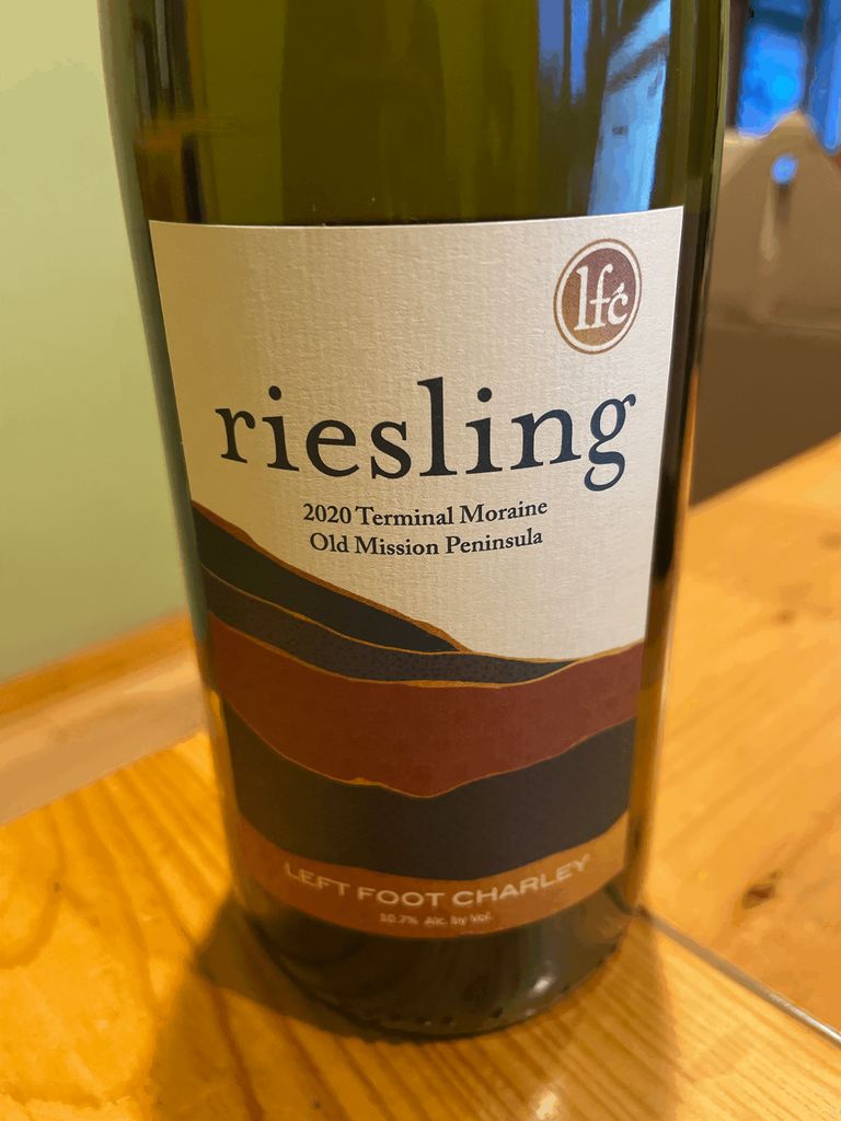 2021 Left Foot Charley Riesling Terminal Moraine, USA, Michigan, Old ...