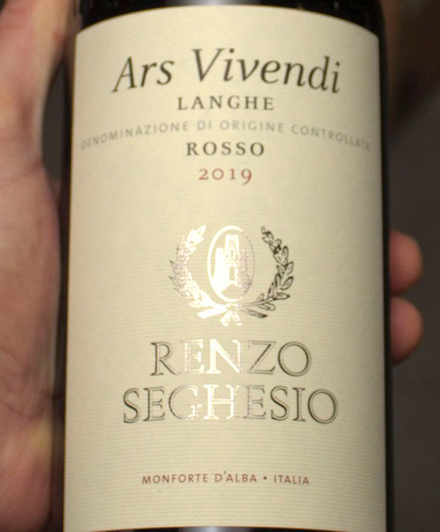 2019 Renzo Seghesio Langhe Ars Vivendi, Italy, Piedmont, Langhe, Langhe ...