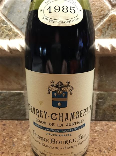 1985 Pierre Bourée Fils Gevrey-Chambertin Clos de la Justice, France ...