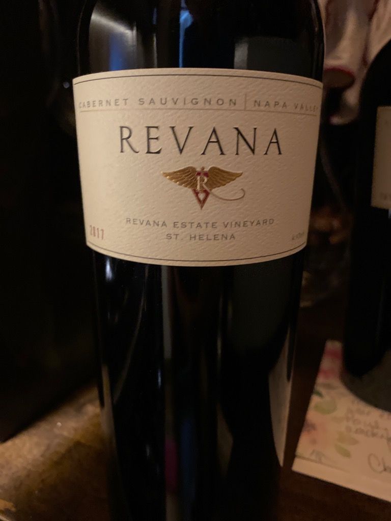 2017 Revana Cabernet Sauvignon Revana Estate Vineyard, USA, California ...