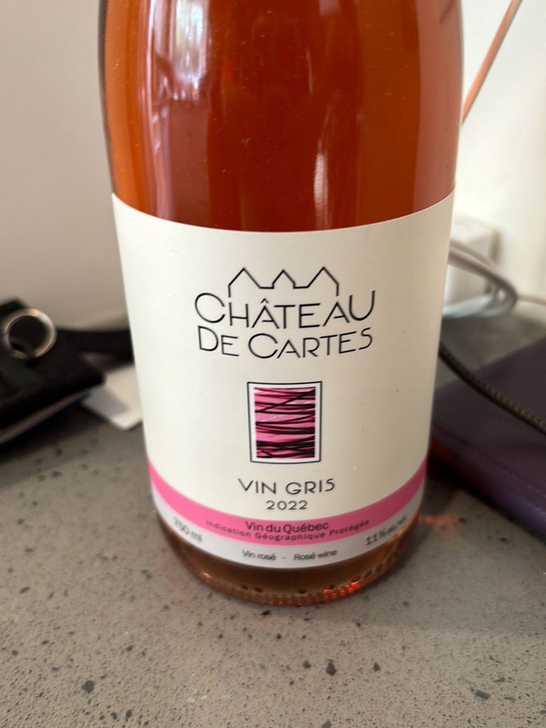 2021 Château de Cartes Frontenac Gris Vin Gris, Canada, Quebec, Eastern ...