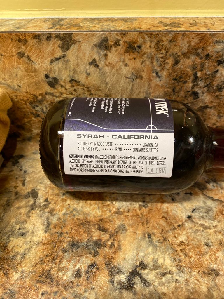 NV In Good Taste Wines Syrah Star Trek, USA, California - CellarTracker