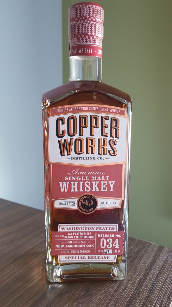 2022 Copperworks Distilling Release No. 034 (49 months Washington ...