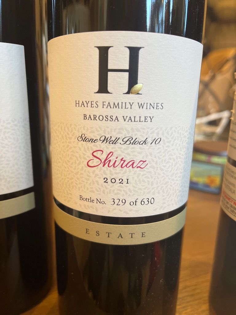 2023 Hayes Family Wines Shiraz Stone Well, Australia, South Australia ...