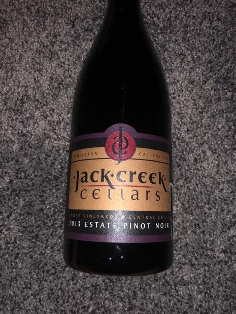 2013 Jack Creek Cellars Pinot Noir Estate, USA, California, Central ...