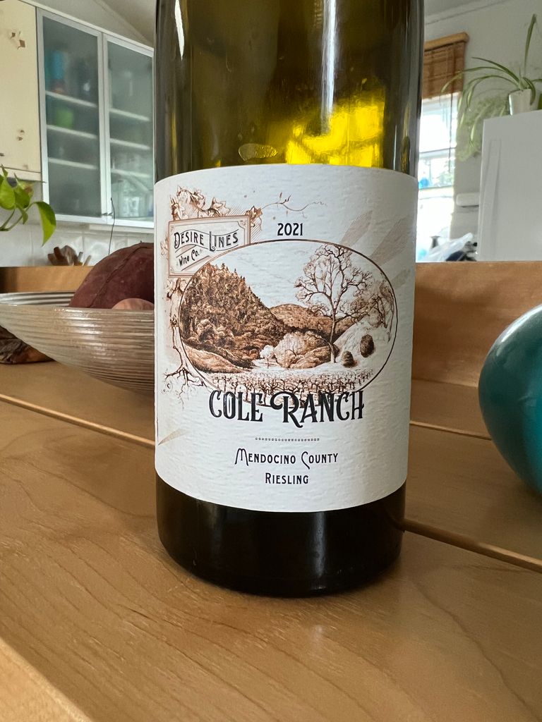 2021 Desire Lines Riesling Cole Ranch, USA, California, North Coast ...