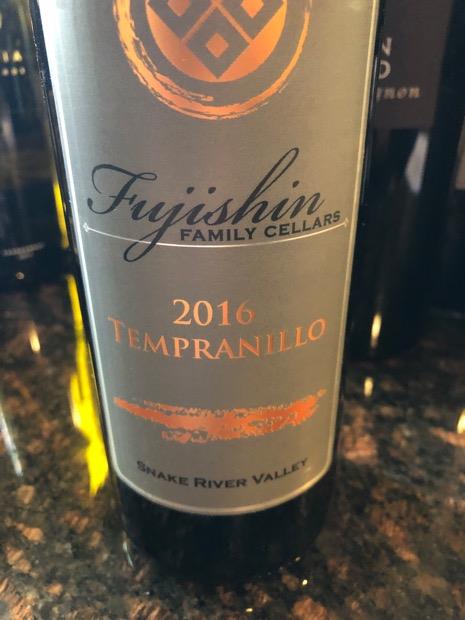 2015 Fujishin Family Cellars Tempranillo, USA, Idaho, Snake River ...