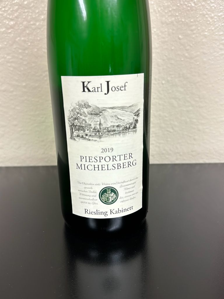 2019 Karl Josef Piesporter Michelsberg Riesling Kabinett, Germany ...