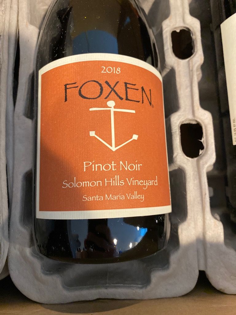 2018 Foxen Pinot Noir Solomon Hills, USA, California, Central Coast ...