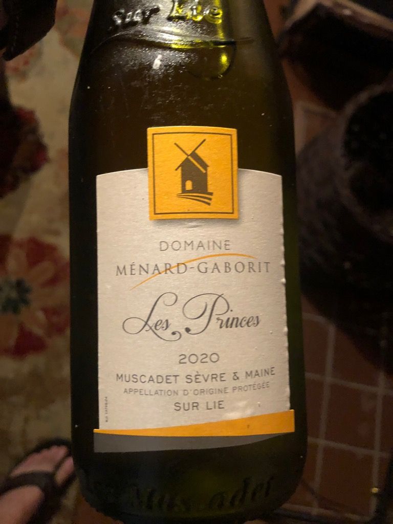 2020 Menard-Gaborit Muscadet de Sèvre-et-Maine sur lie les princes ...