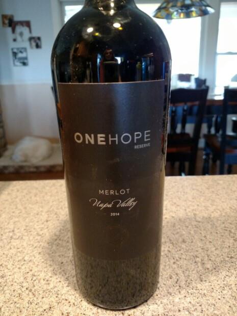 2014 One Hope Merlot, USA, California, Napa Valley - CellarTracker