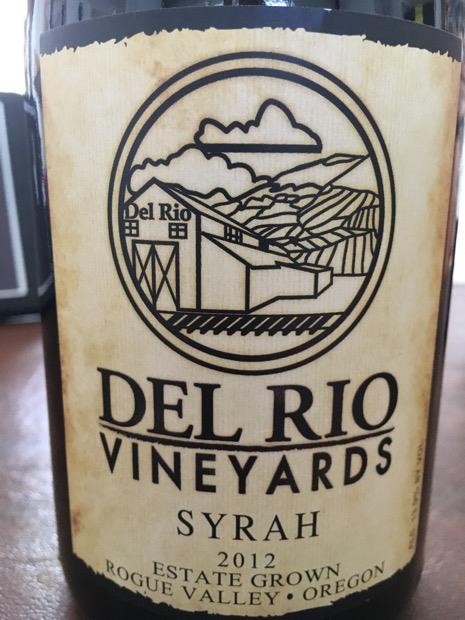 2013 Del Rio Vineyards Syrah, USA, Oregon, Southern Oregon, Rogue ...