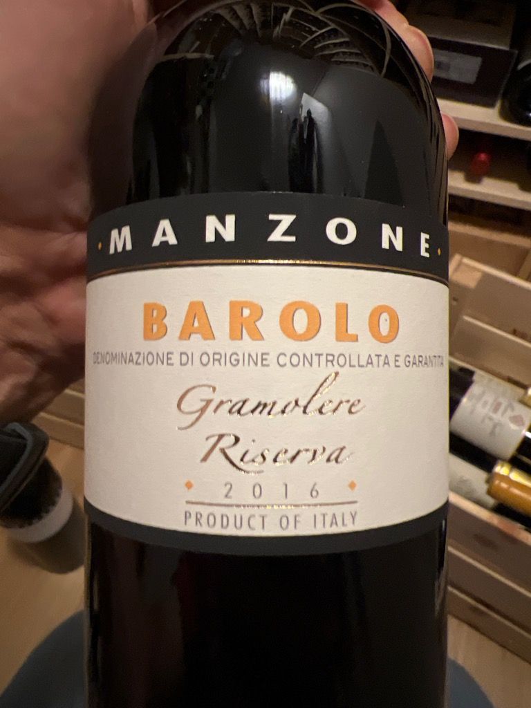2016 Giovanni Manzone Barolo Riserva Gramolere, Italy, Piedmont, Langhe ...
