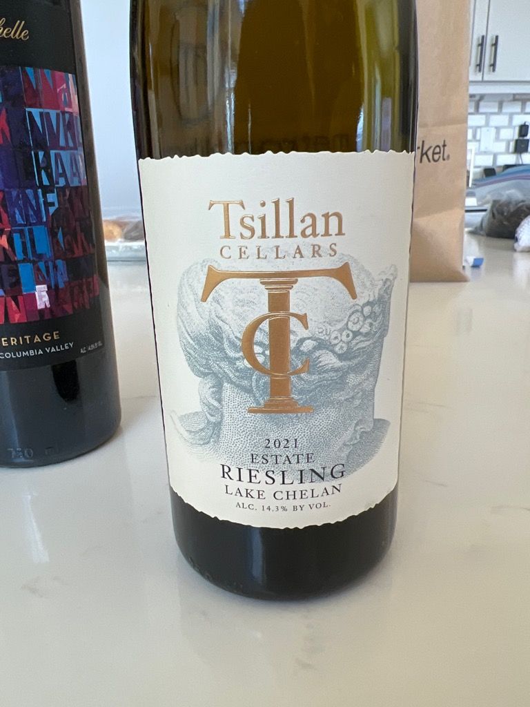 2021 Tsillan Cellars Estate Dry Riesling Columbia Valley, USA ...