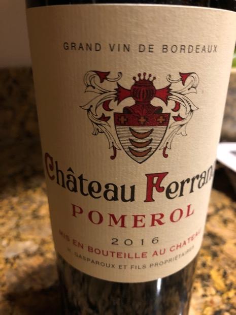 2016 Château Ferrand, France, Bordeaux, Libournais, Pomerol - CellarTracker