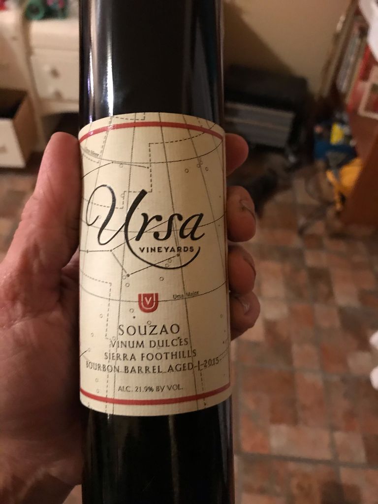 2015 Ursa Vineyards Souzão Vinum Dulcés, USA, California, Sierra ...