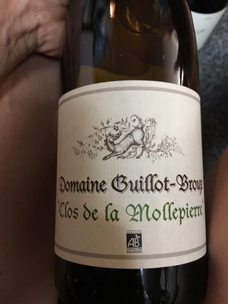 2015 Domaine Guillot-Broux Mâcon-Cruzille Clos de la Mollepierre ...