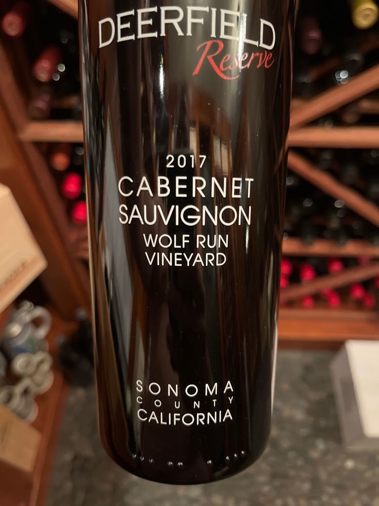 2017 Deerfield Ranch Cabernet Sauvignon Reserve, USA, California ...