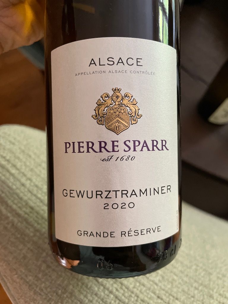 2020 Pierre Sparr Gewurztraminer Grande Réserve, France, Alsace ...