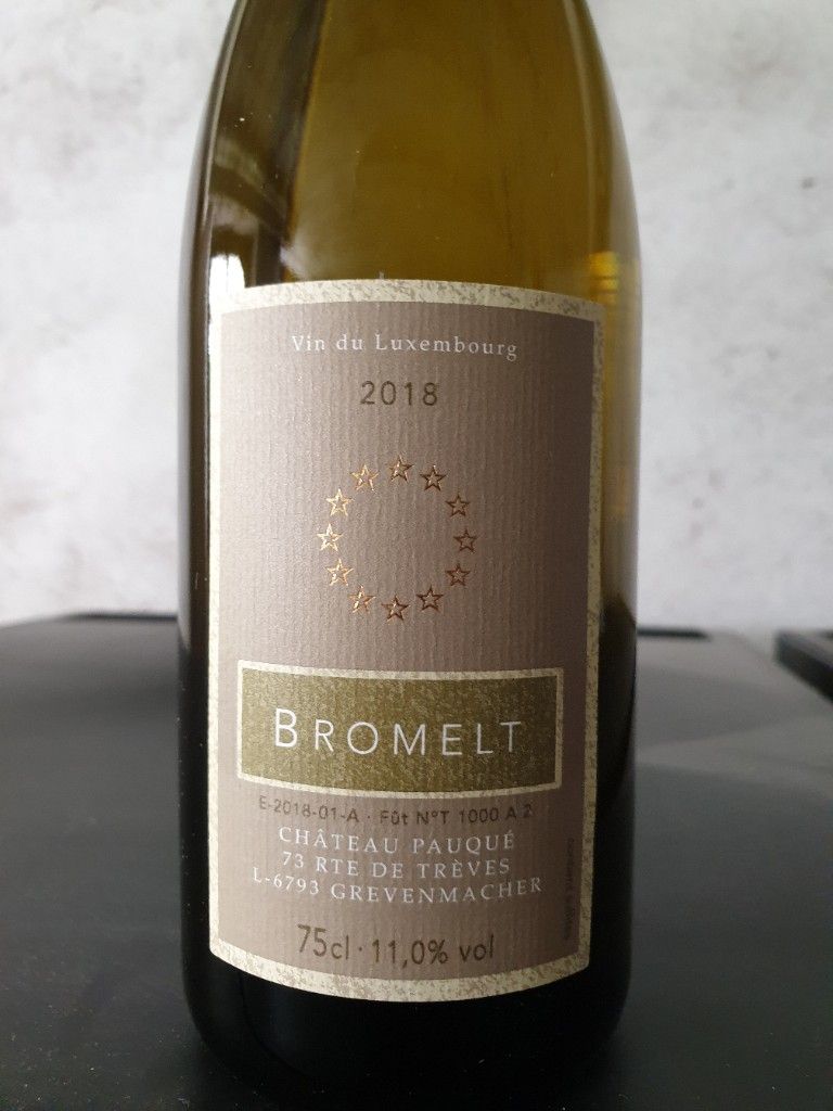 2019 Caves Albert Duhr (Château Pauqué) Elbling Bromelt, Luxembourg ...