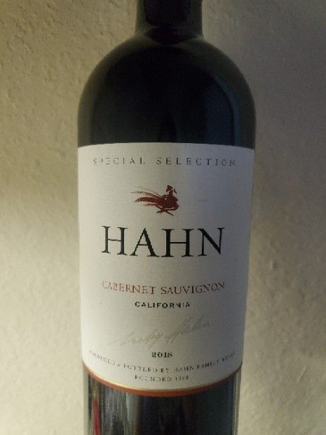 2018 Hahn Cabernet Sauvignon, USA, California - CellarTracker