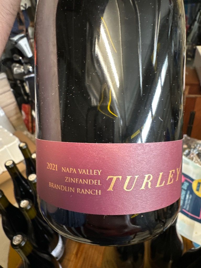 2021 Turley Zinfandel Brandlin Ranch, USA, California, Napa Valley ...