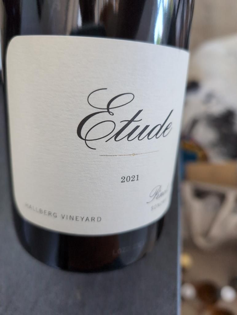 2021 Etude Pinot Noir Hallberg Vineyard, USA, California, Sonoma County ...