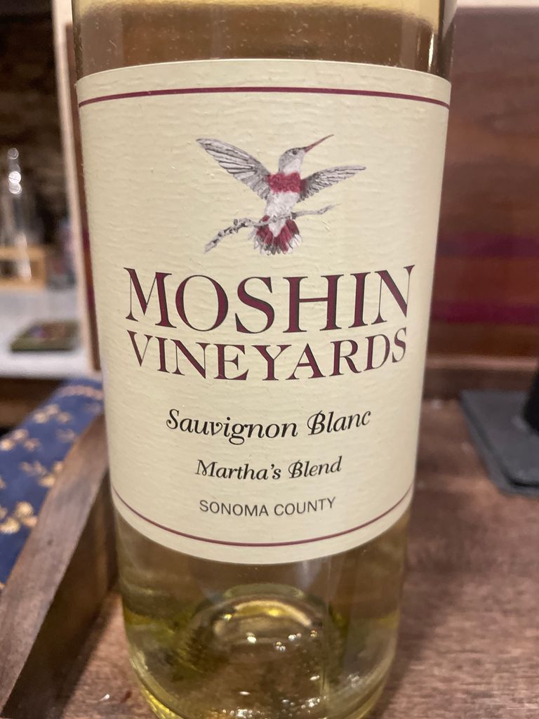 2021 Moshin Vineyards Sauvignon Blanc Martha's Blend, USA, California ...