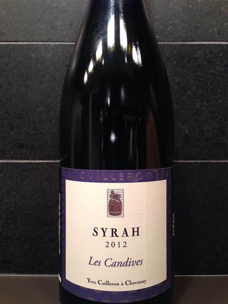 2012 Domaine Yves Cuilleron Syrah Les Candives, France, Rhône, Northern ...