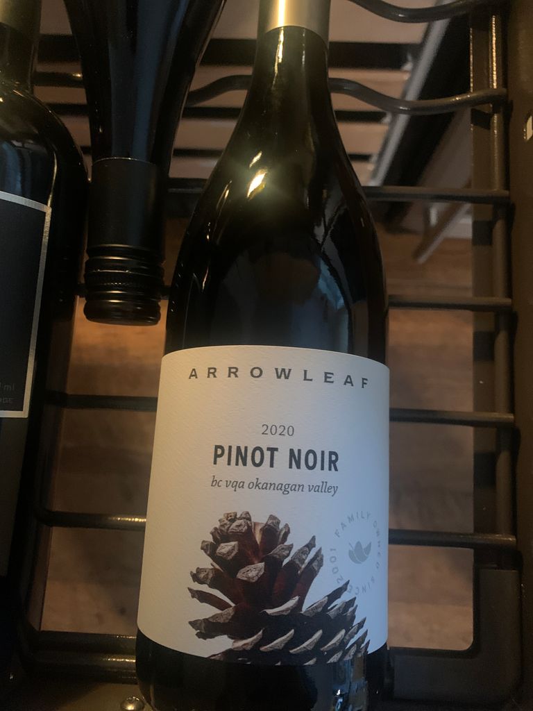 2021 Arrowleaf Cellars Pinot Noir, Canada, British Columbia, Okanagan ...