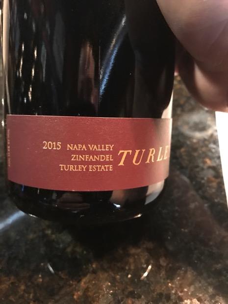 2015 Turley Zinfandel Estate, USA, California, Napa Valley - CellarTracker