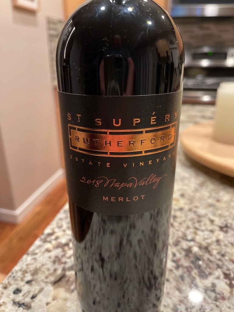 2018 St. Supéry Merlot Rutherford Estate Vineyard, USA, California ...