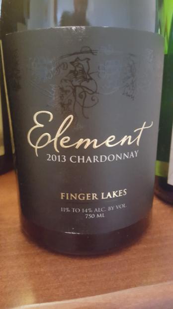 2013 Element Winery Chardonnay, USA, New York, Finger Lakes - CellarTracker